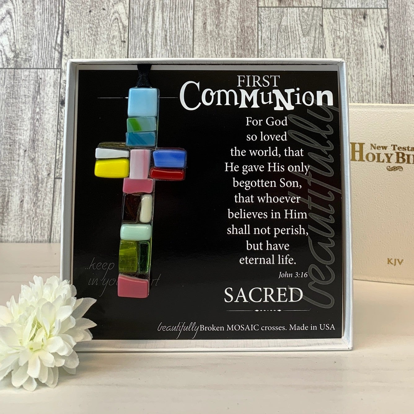 First Communion Mosaic Cross | The Yellow House