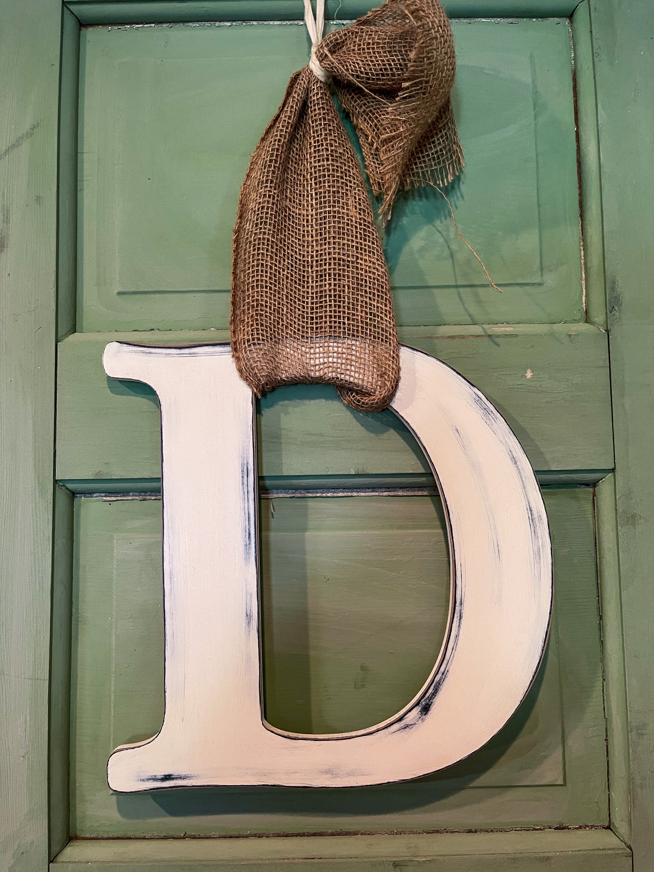 Wood Letter D | The Yellow House