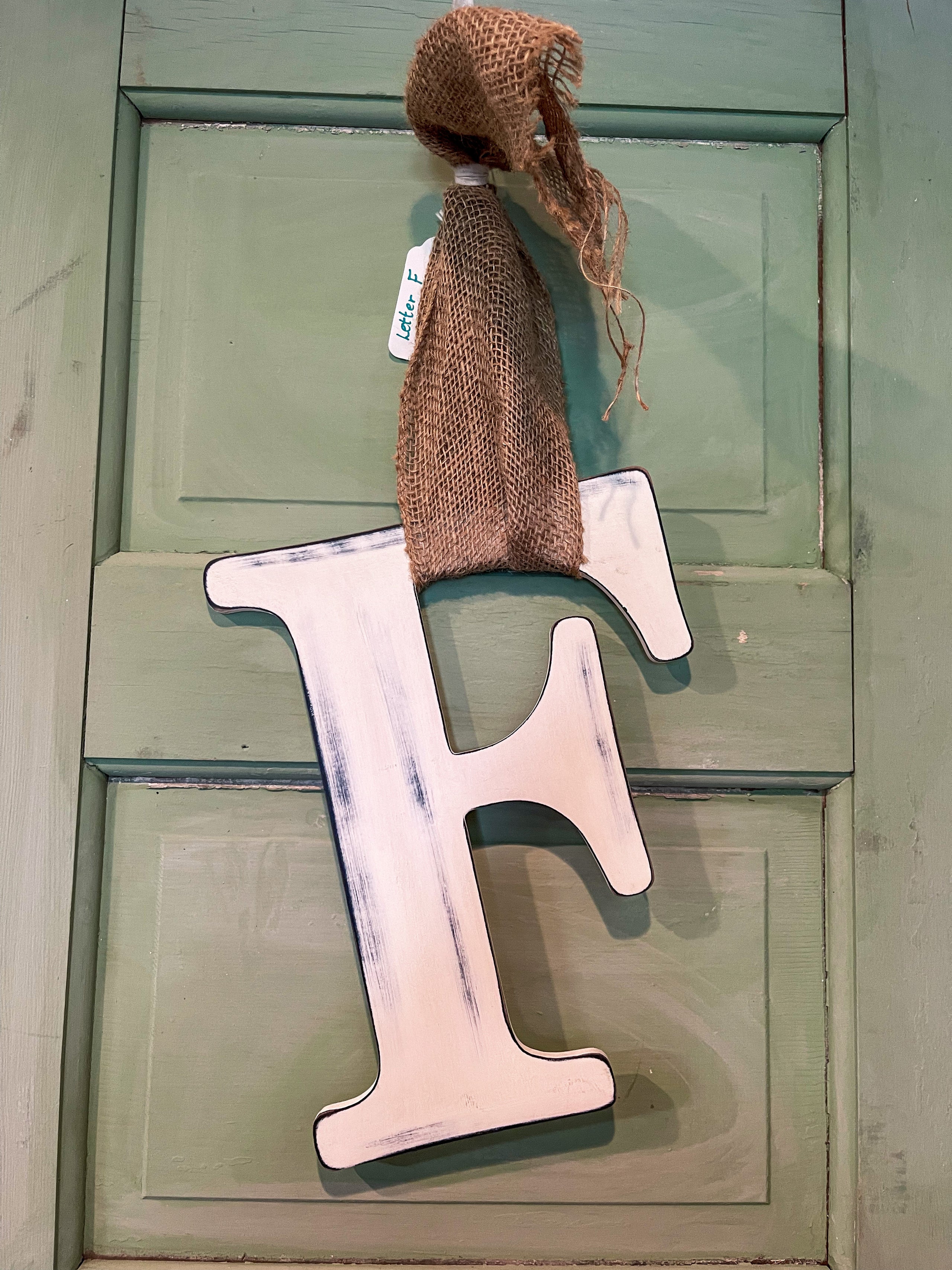 Wood Letter F | The Yellow House