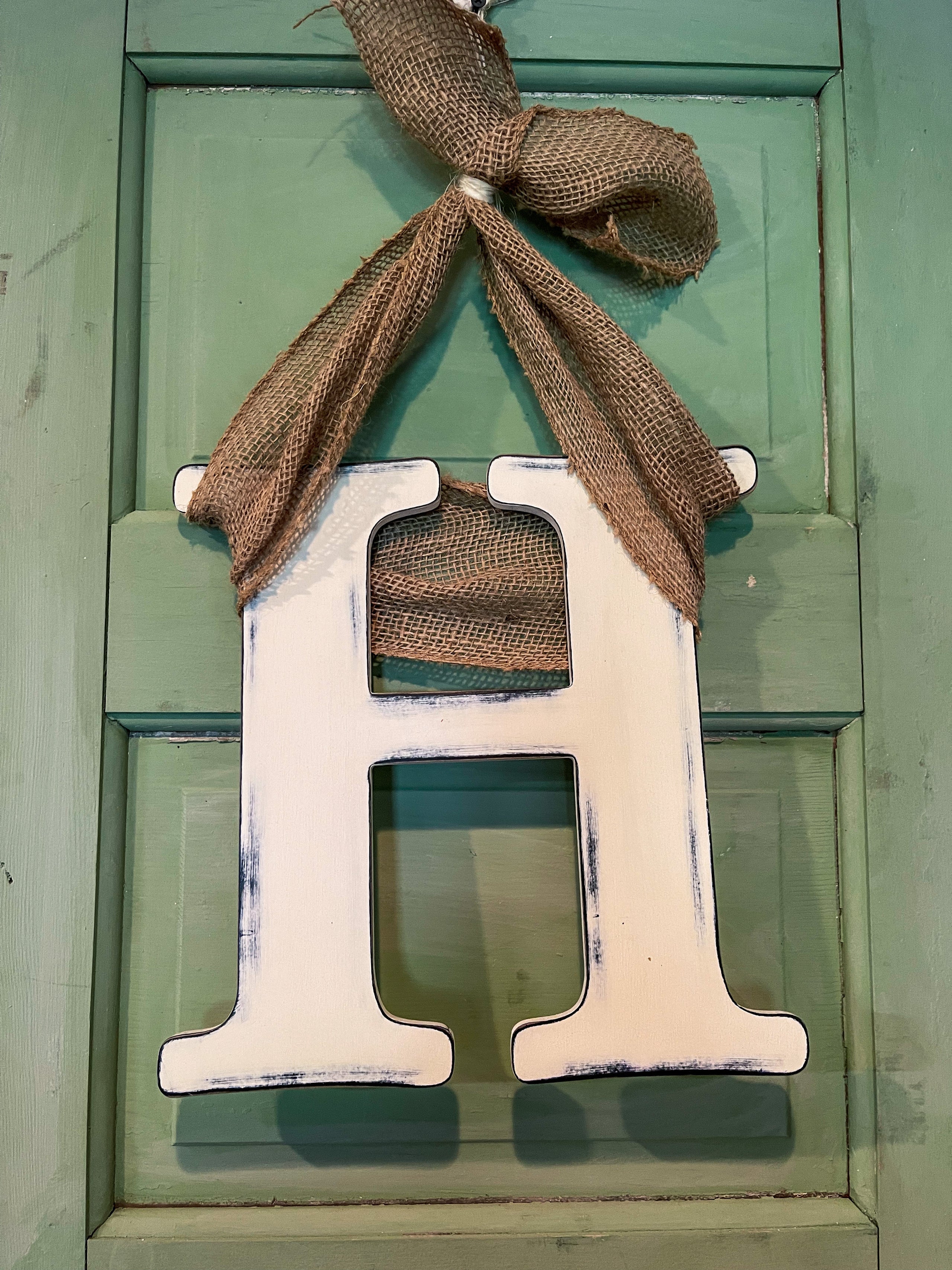 Wood Letter H | The Yellow House