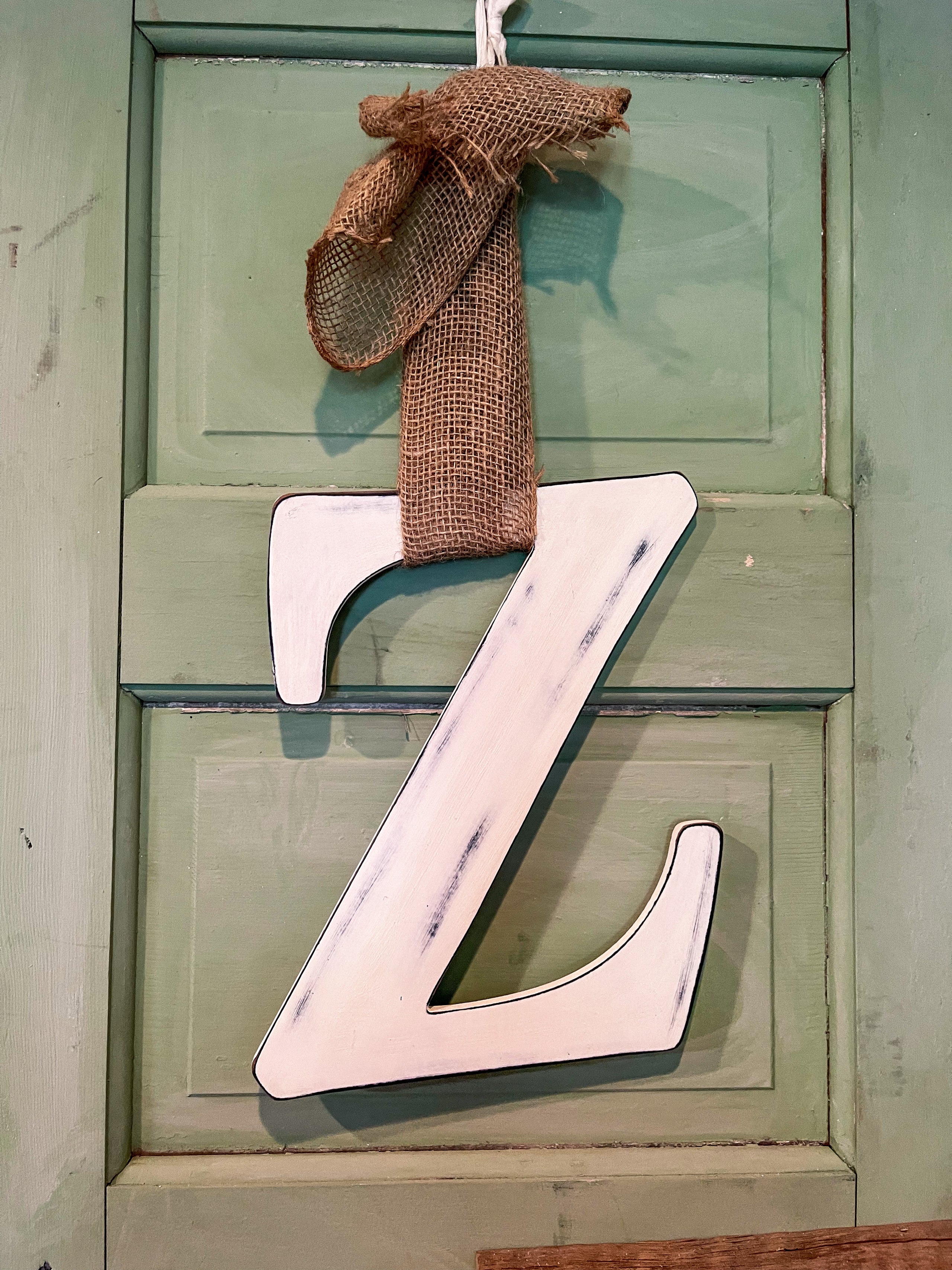 Wood Letter Z | The Yellow House